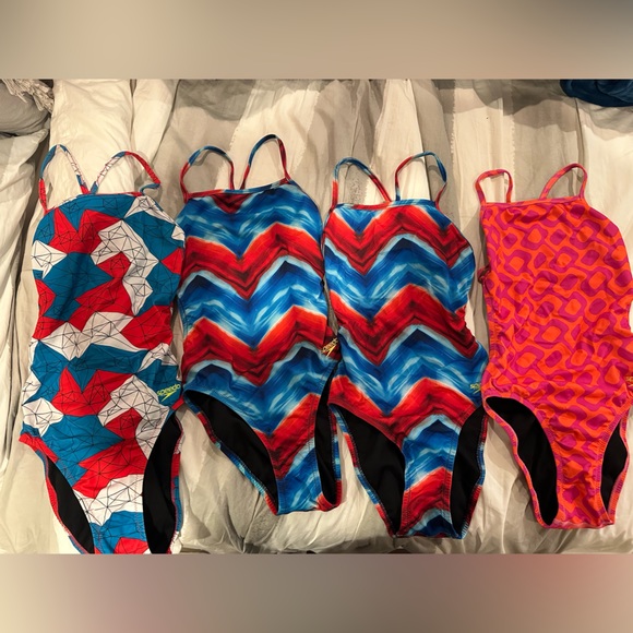 Speedo | Swim | 4 Pack Speedo Endurane Swimsuits | Poshmark